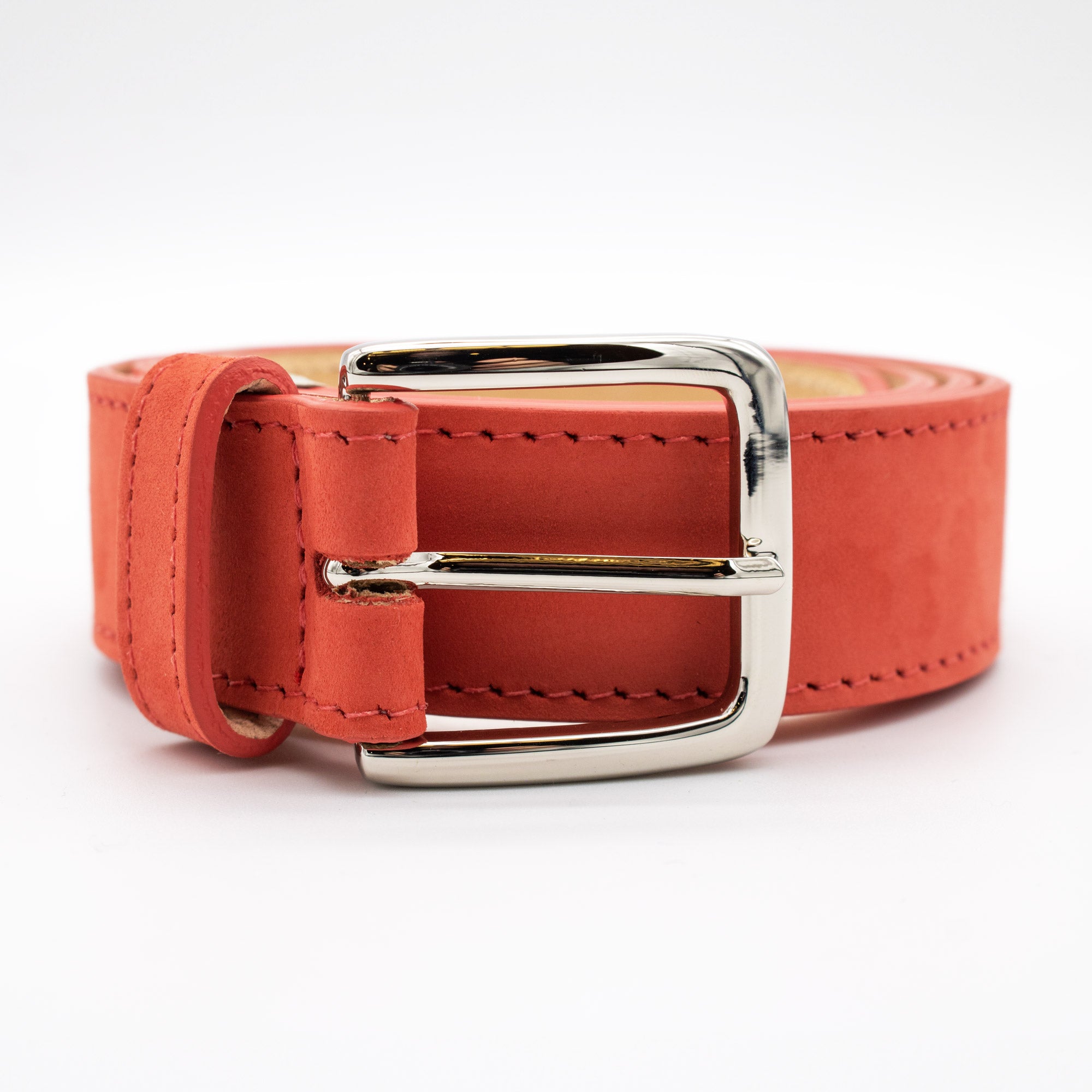 Orange Leather Belt | Chromatic Collection | Luxury belt made in London ...