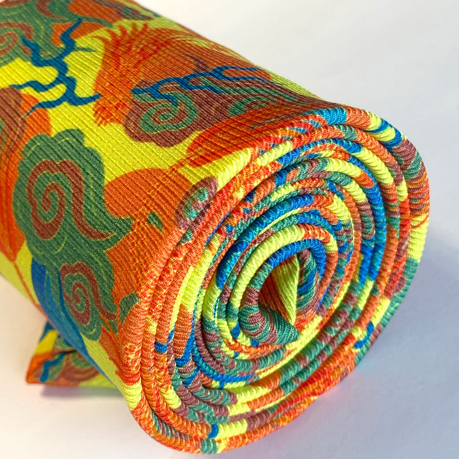 Dragon Tie, Pure Silk Neck Tie, Printed Luxury Accessories, London ...